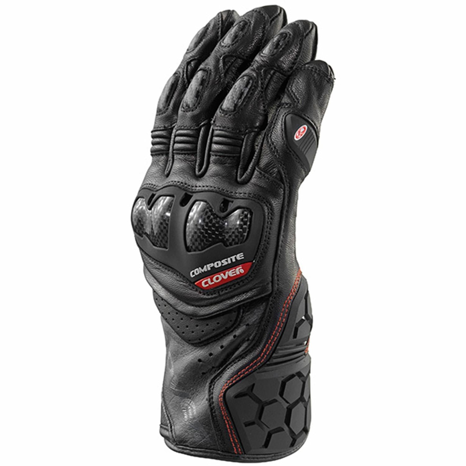 GUANTES DE PIEL CLOVER RSC 4 NEGROS – DLG Moto Art / MV Agusta México